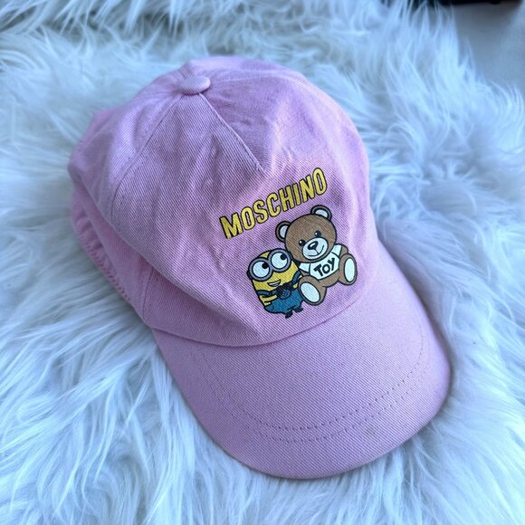 Moschino | Accessories | Moschino Kids Pink Hat Minion Teddy Bear Retro ...